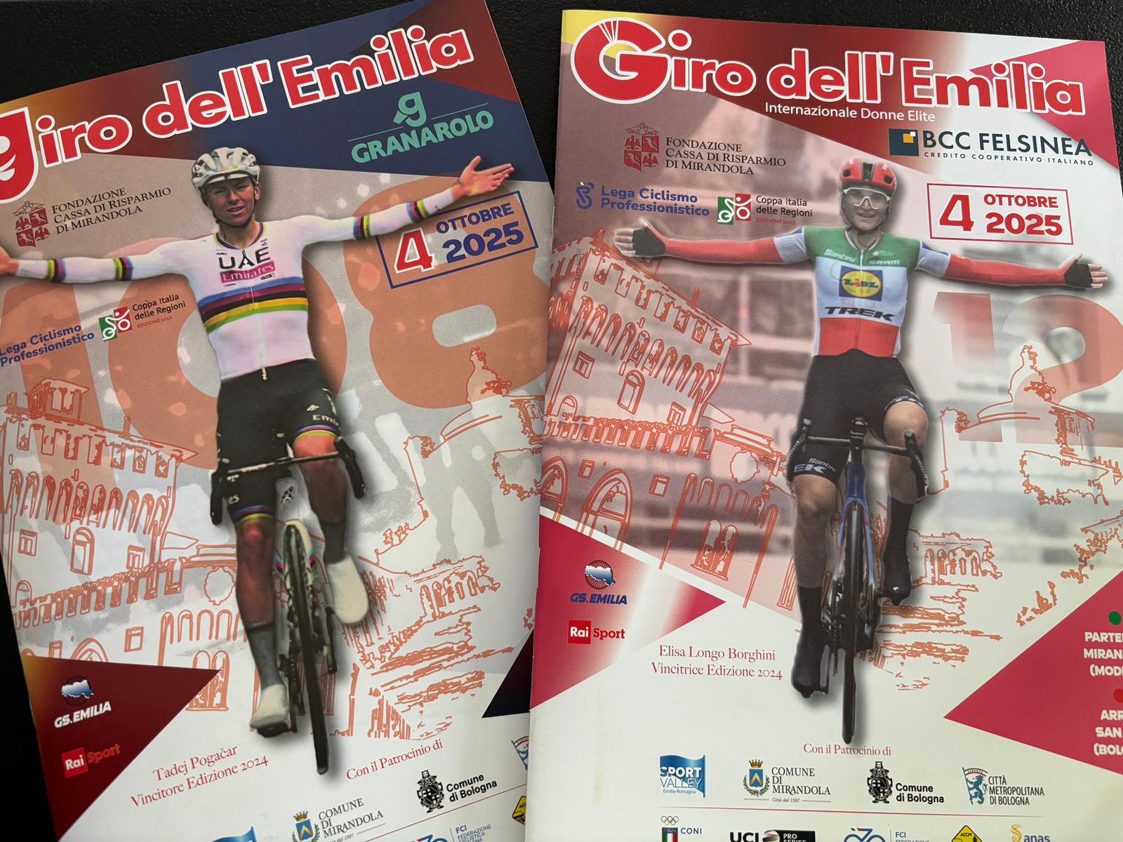 Il Giro dell'Emilia 2025 (maschile e femminile) presentato a Mirandola. Gare il 4 ottobre ...